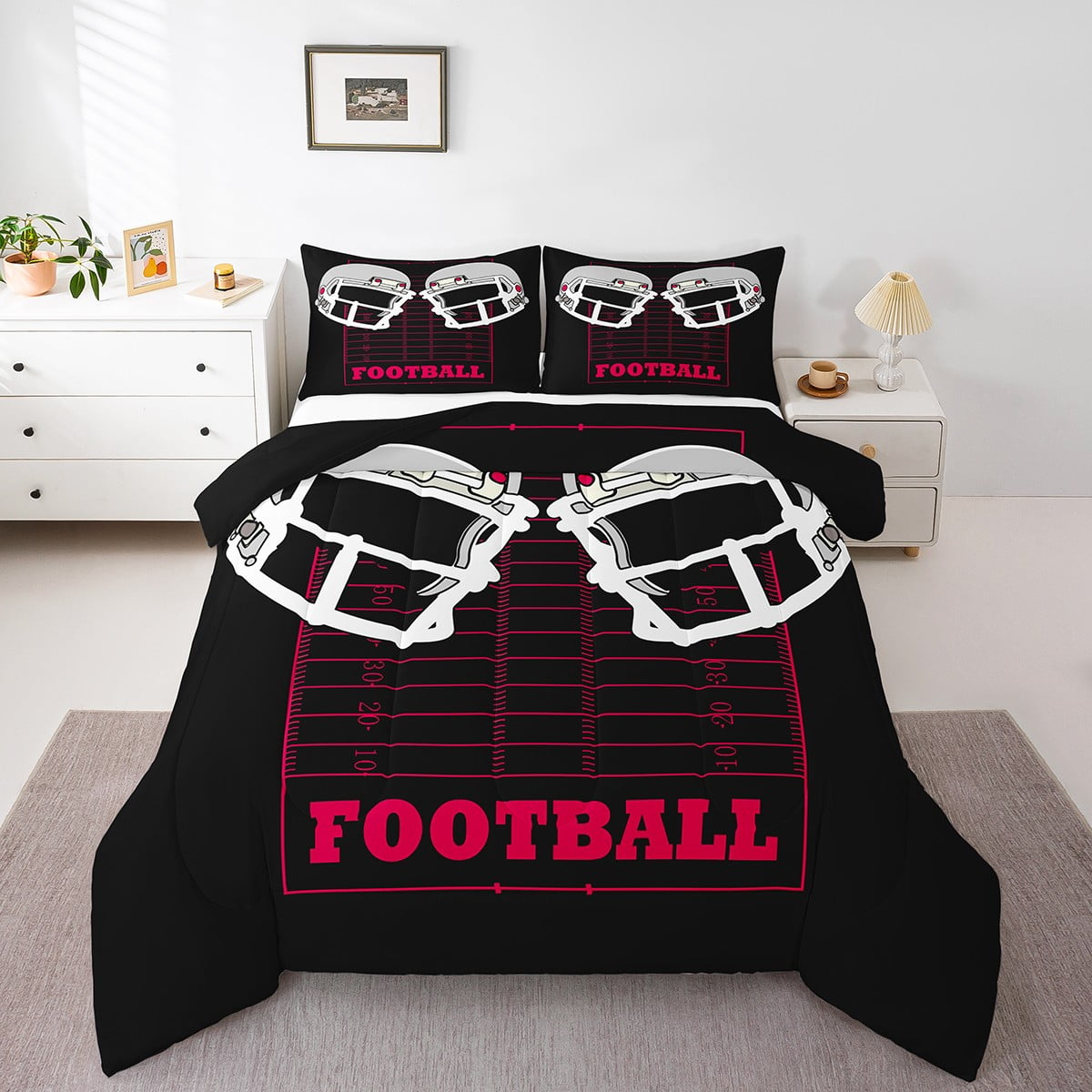 American Football Bedding King Football Comforter Set King Size Teens ...