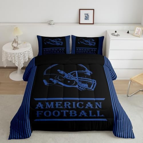 American Football Bedding Set for Boys Kids Full Size Rugby Game ...