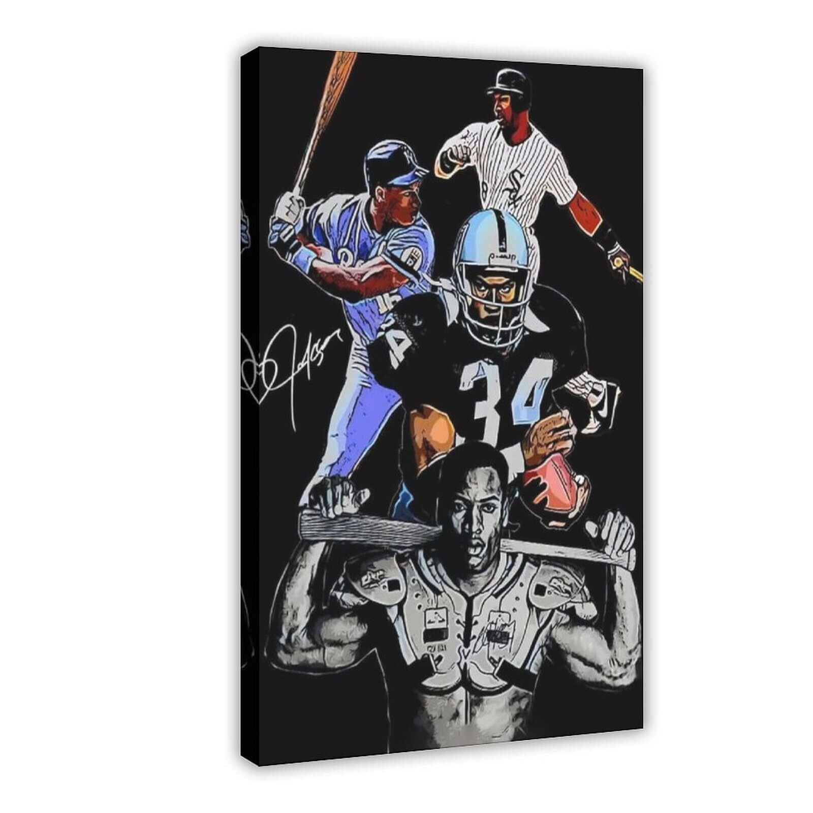 American Football Bo Jackson Posters Sports Star 36 Canvas Poster ...