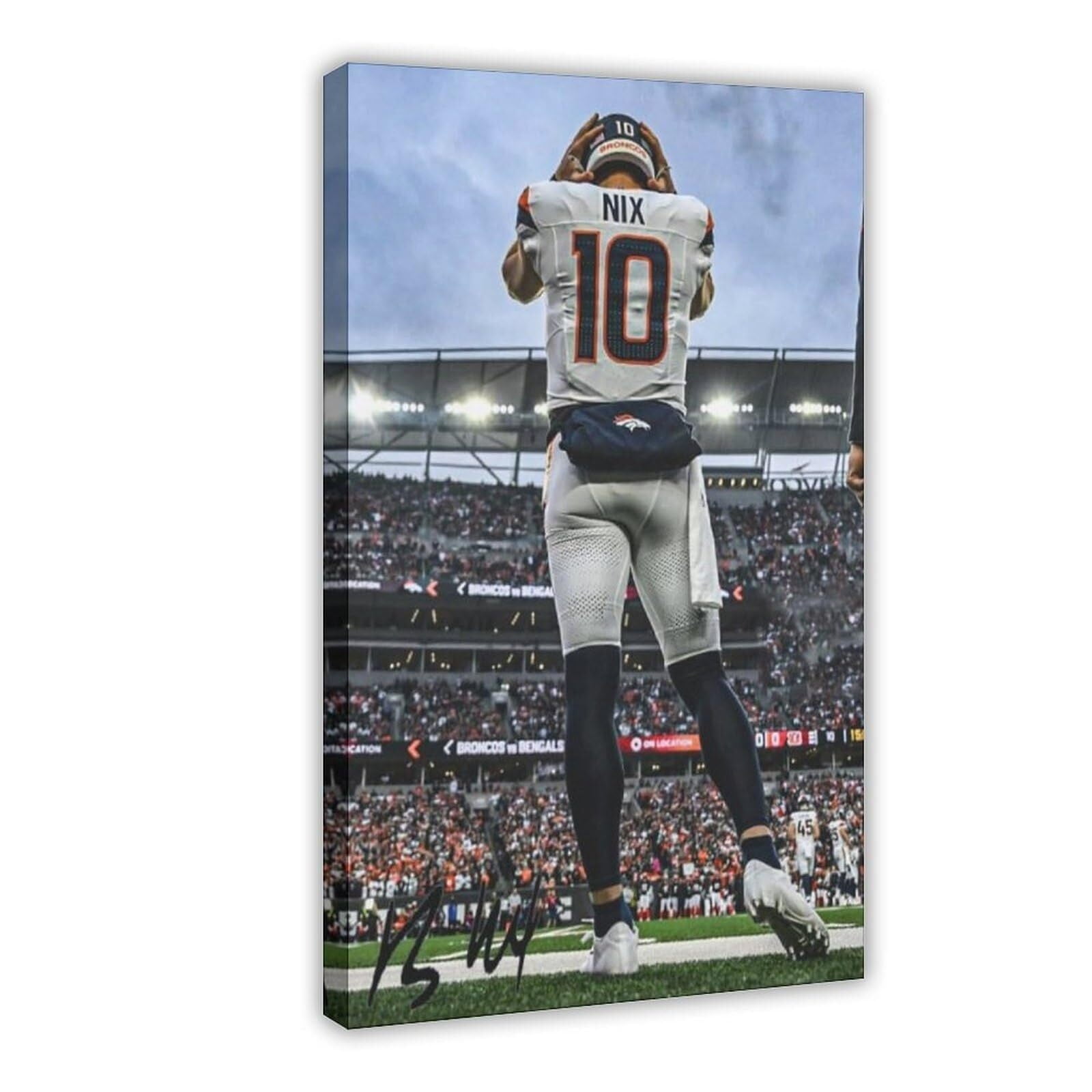American Football Bo Nix Posters Sports Star06 Canvas Poster - Walmart.com
