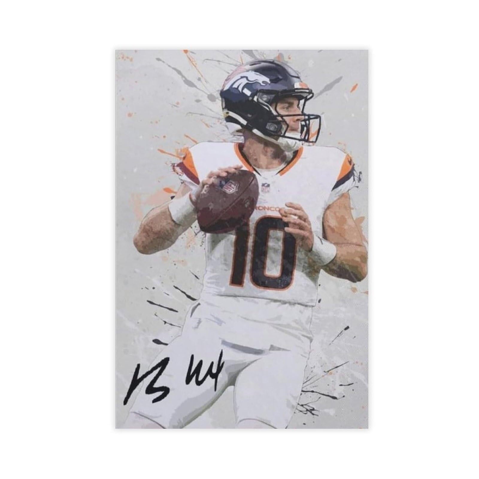 American Football Bo Nix Posters Sports Star33 Canvas Poster - Walmart.com