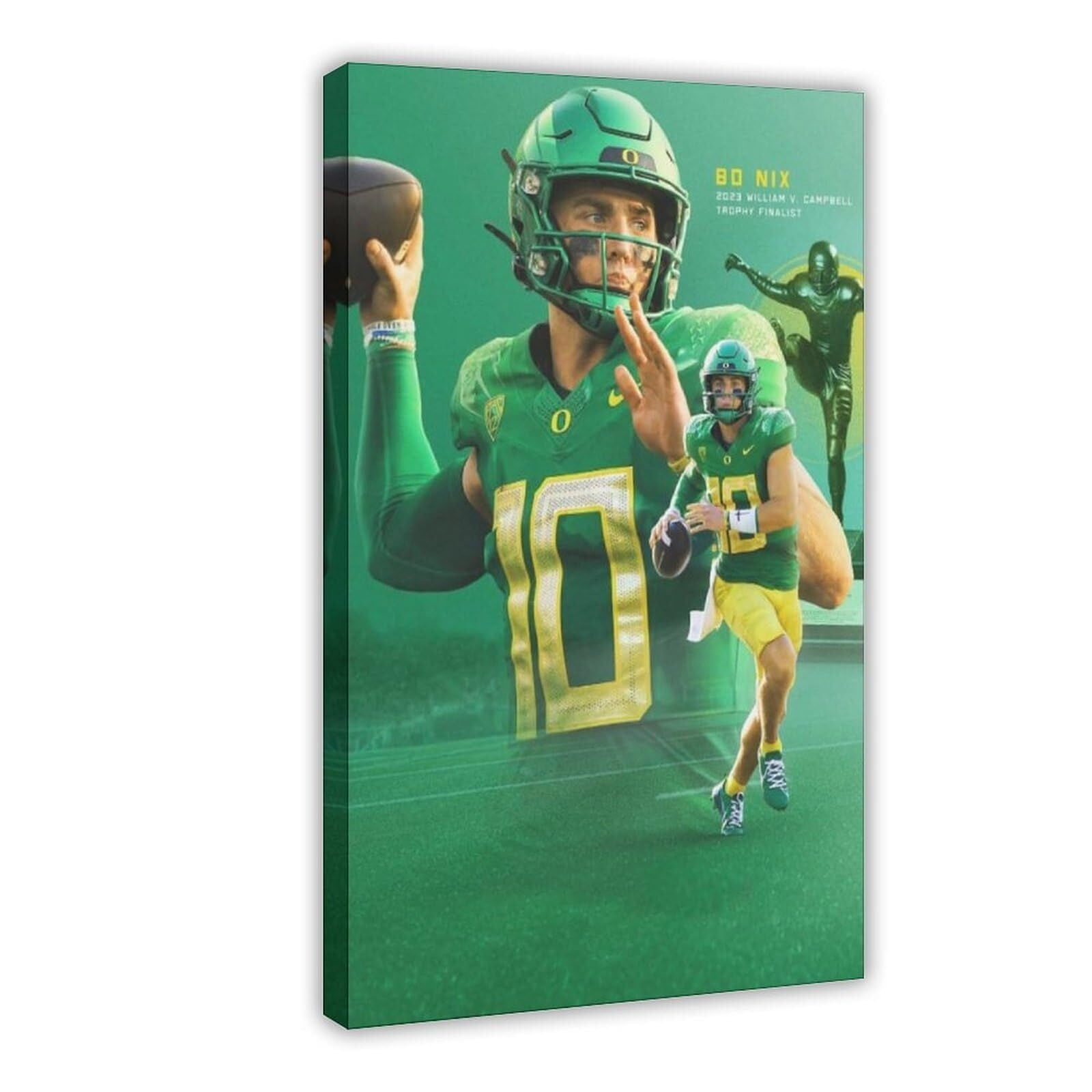 American Football Bo Nix Posters Sports Star73 Canvas Poster - Walmart.com