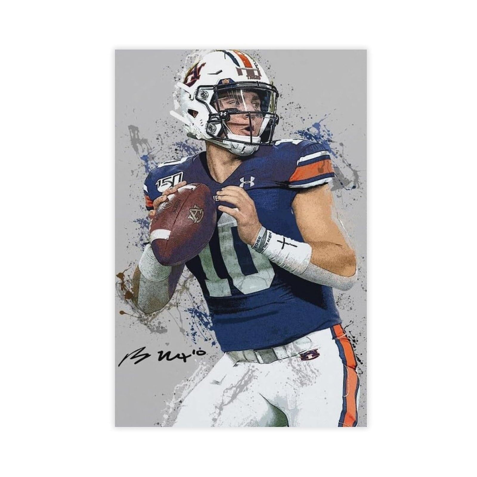 American Football Bo Nix Posters Sports Star75 Canvas Poster - Walmart.com
