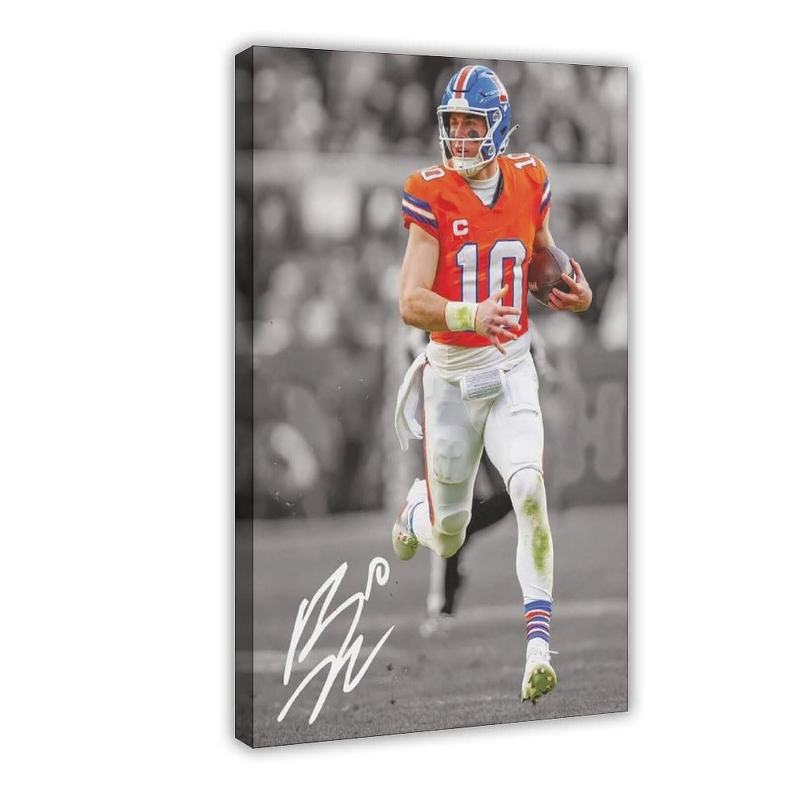 American Football Bo Nix Posters Sports Star98 Canvas Poster - Walmart.com