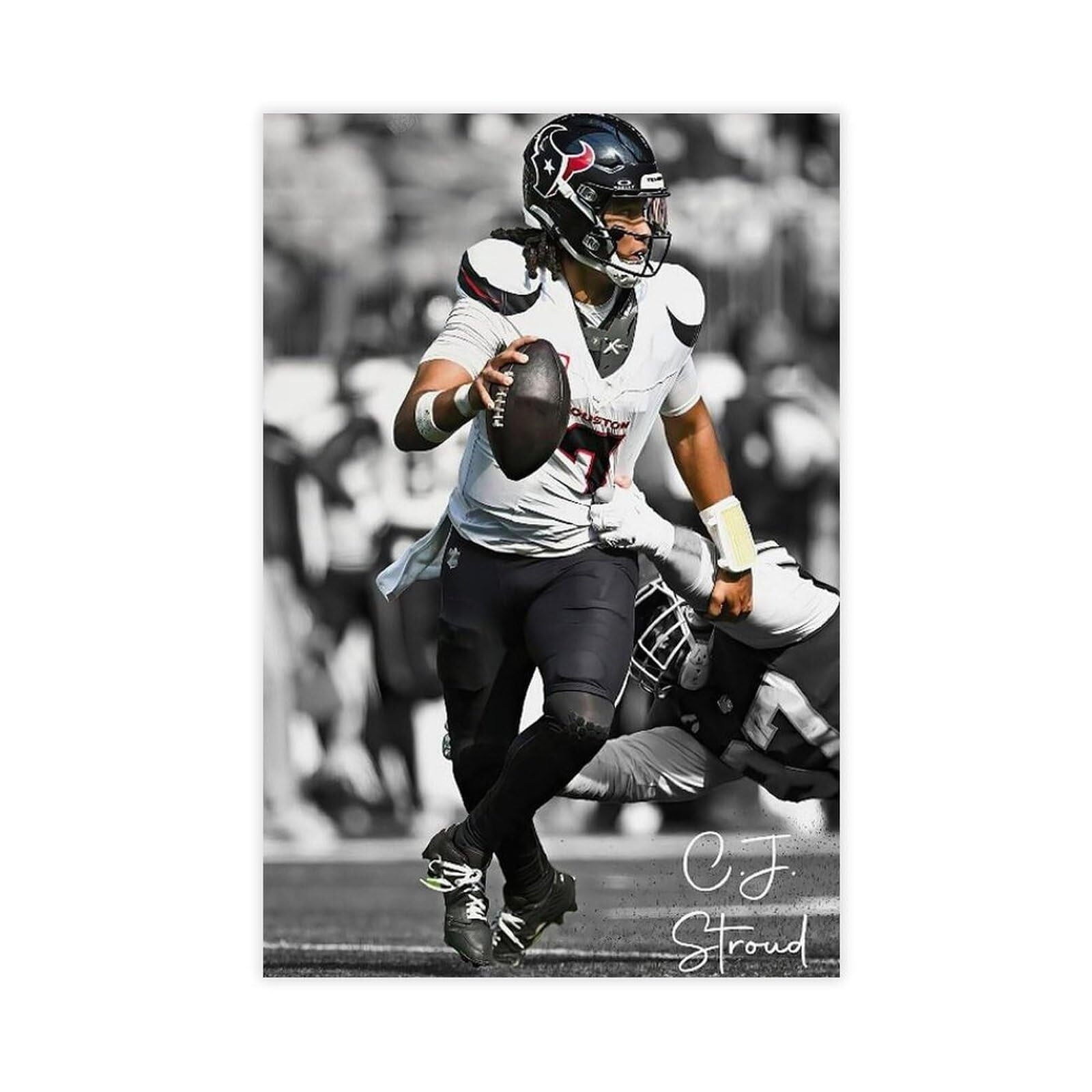 American Football C.J. Stroud 47 Canvas Poster - Walmart.com