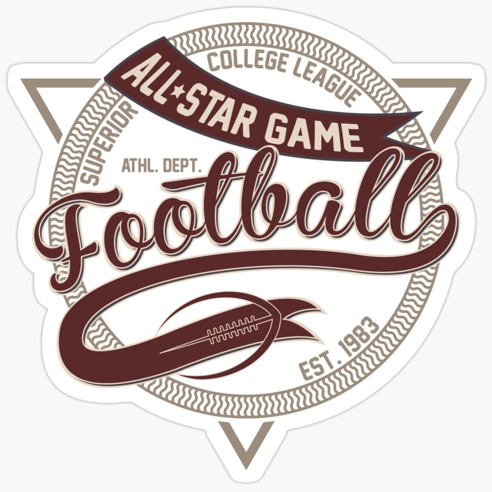 American Football Champions All Star Game Sticker Baseball Sticker ...
