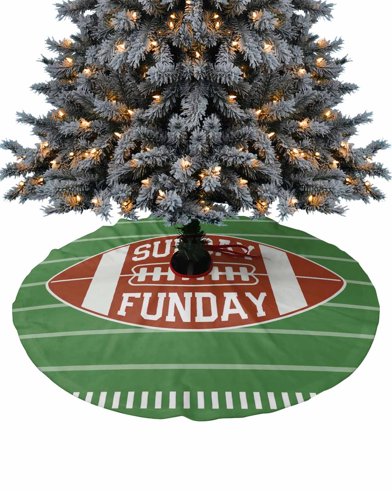 American Football Christmas Tree Skirt 48 Inches Large Christmas Skirt ...