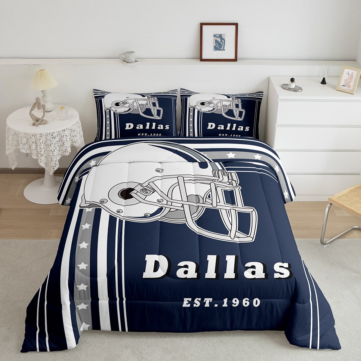 American Football Comforter Set Soccer Bedding Rugby Sports Queen Bed ...