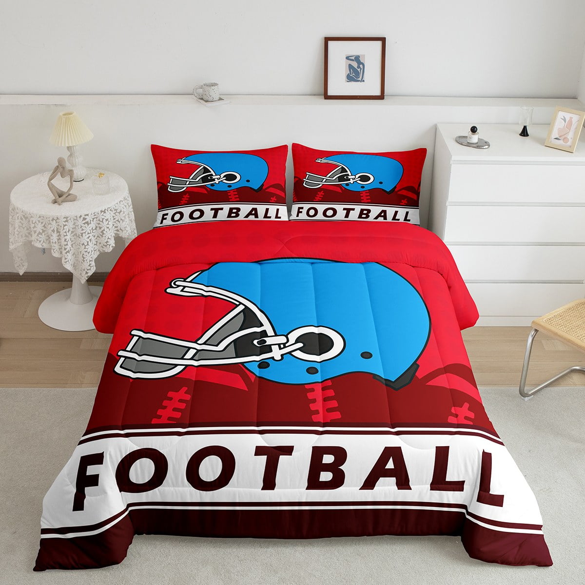 American Football Comforter Set Sports Competition Bedding Comforters ...