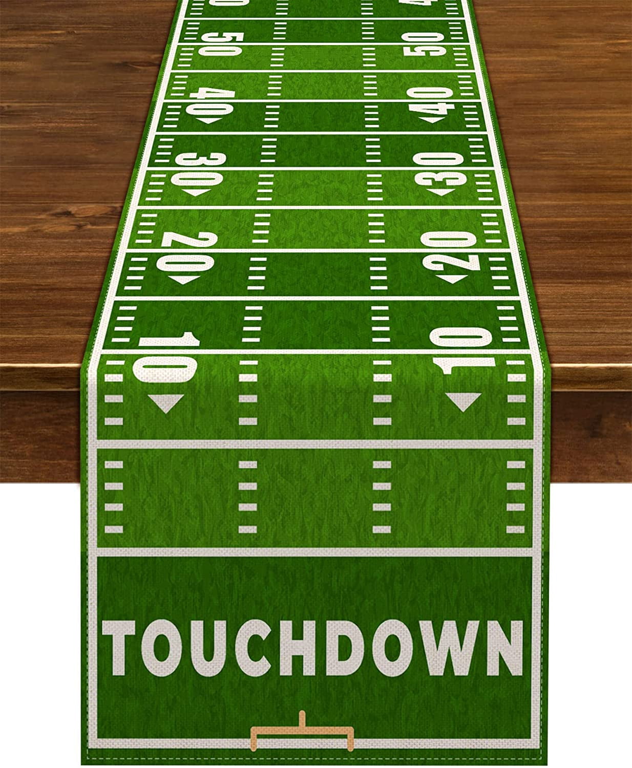 American Football Court Table Runner Touch Down Football Birthday Party ...