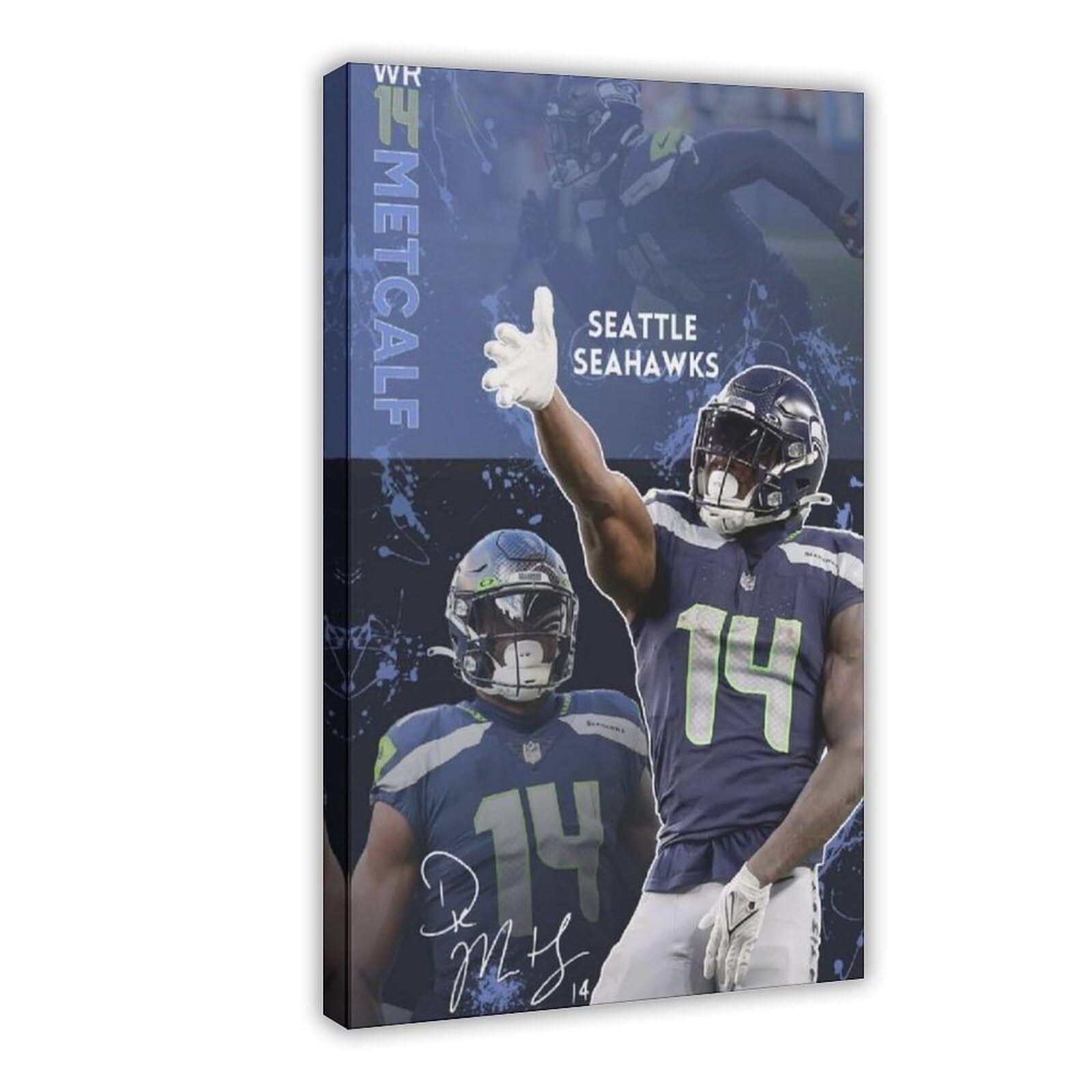 American Football DK Metcalf Posters Sports Star 27 Canvas Poster ...