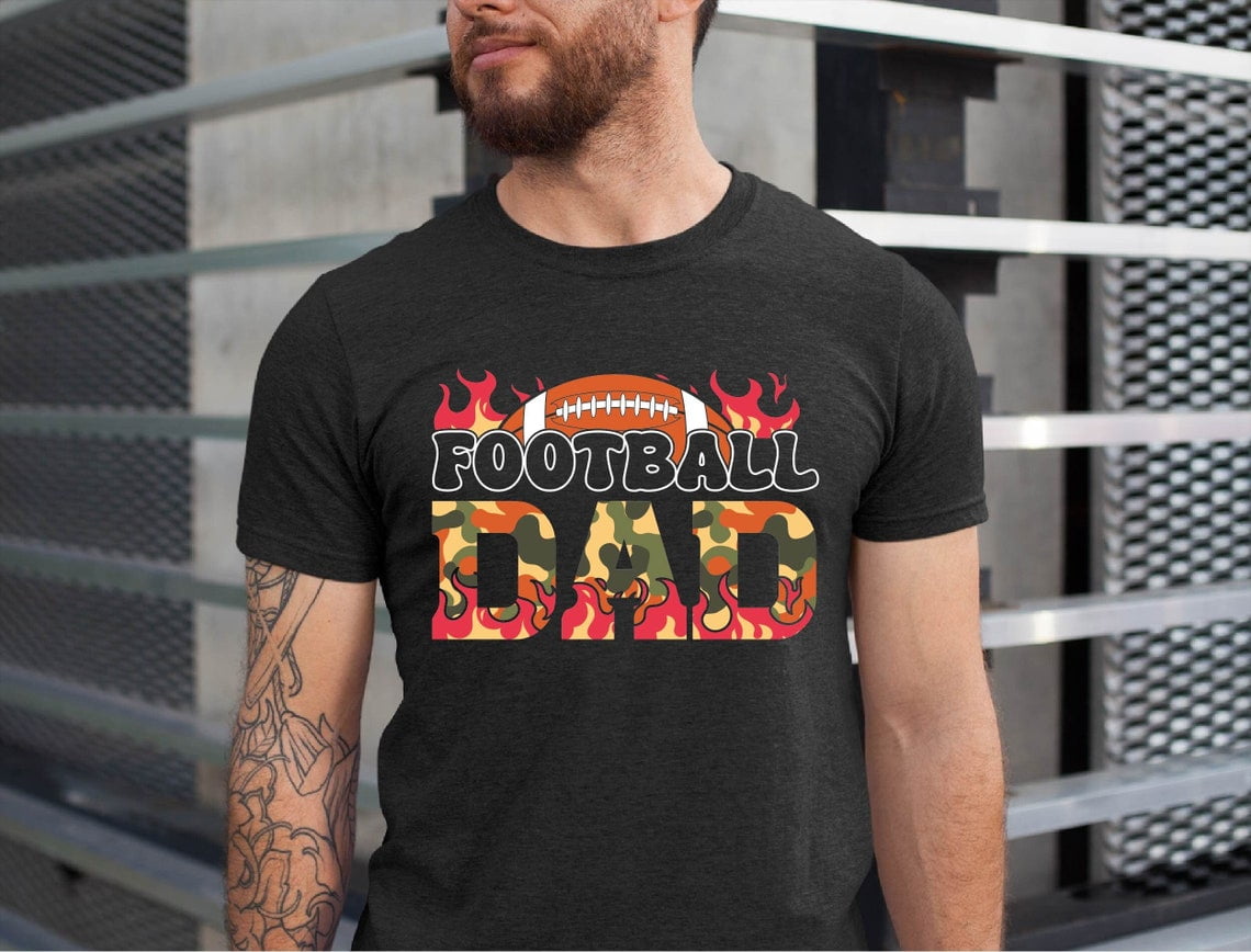 American Football Dad Tshirt, Football Dad Shirt, Father'S Day Gift Tee ...