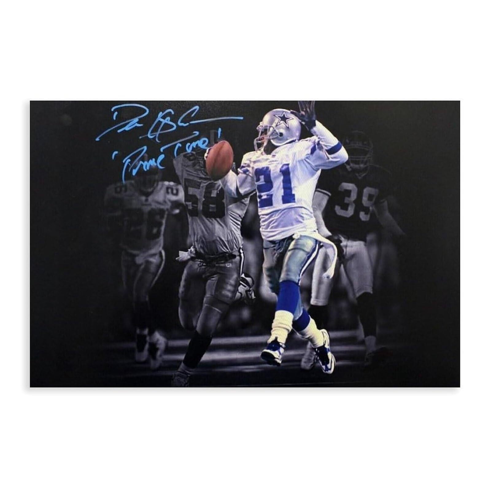 American Football Deion Sanders Posters Sports Star 73 Canvas Poster ...