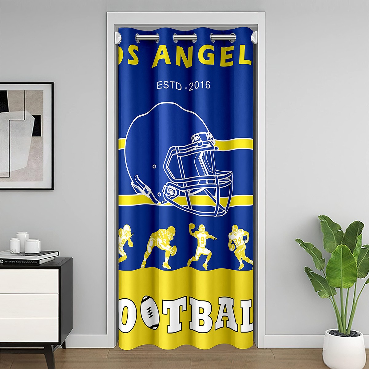 American Football Door Curtain 59"Wx80"L,Football Closet Curtain for ...