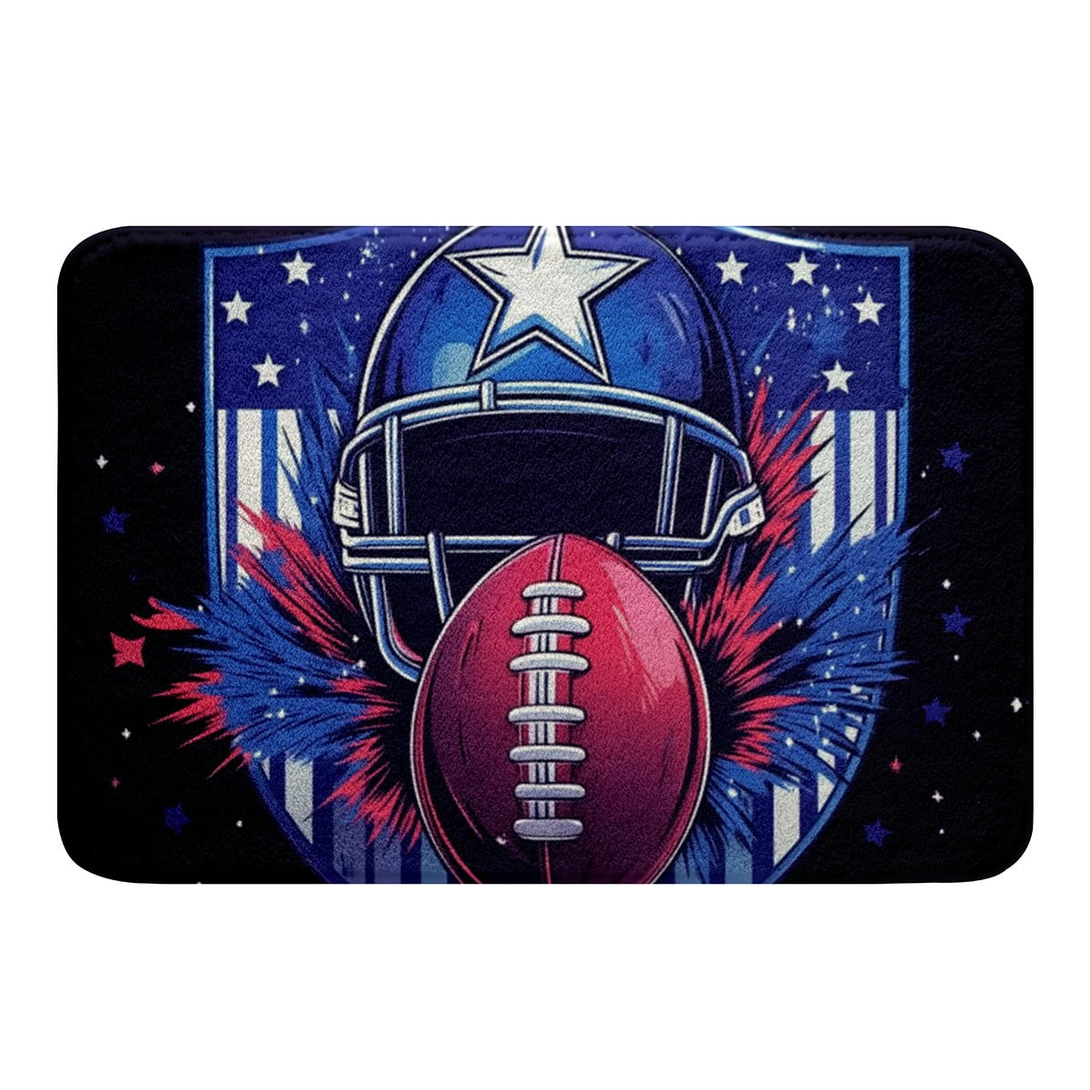 American Football Doormat for Kids Teen Sports Rugs for Boys Football ...