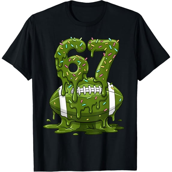 American Football Drip Number 67 Player 67th Birthday T-Shirt - Walmart.com