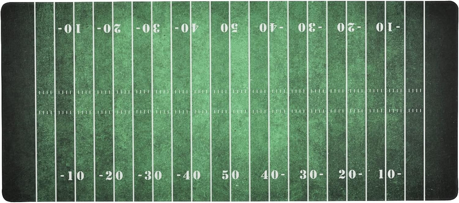 American Football Field Green Grunge Large Gaming Mouse Pad Big ...
