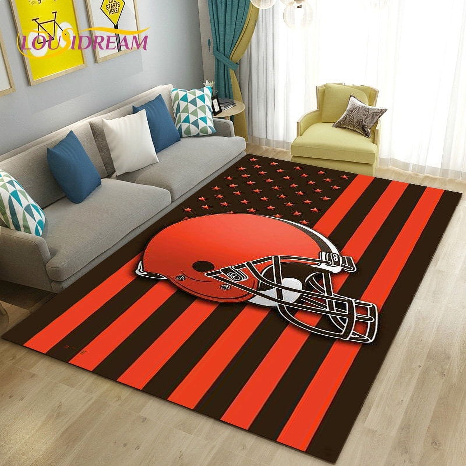 American Football Field Rugby Area Rug Large Carpet Rug for Living Room ...