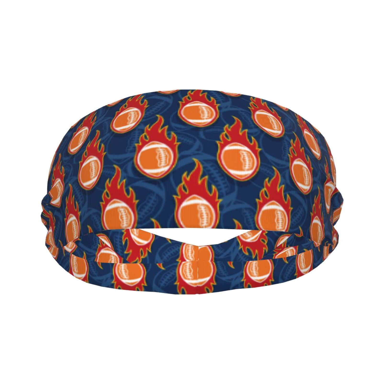 American Football Fire Flames Sports Headbands for Men/Women Workout ...