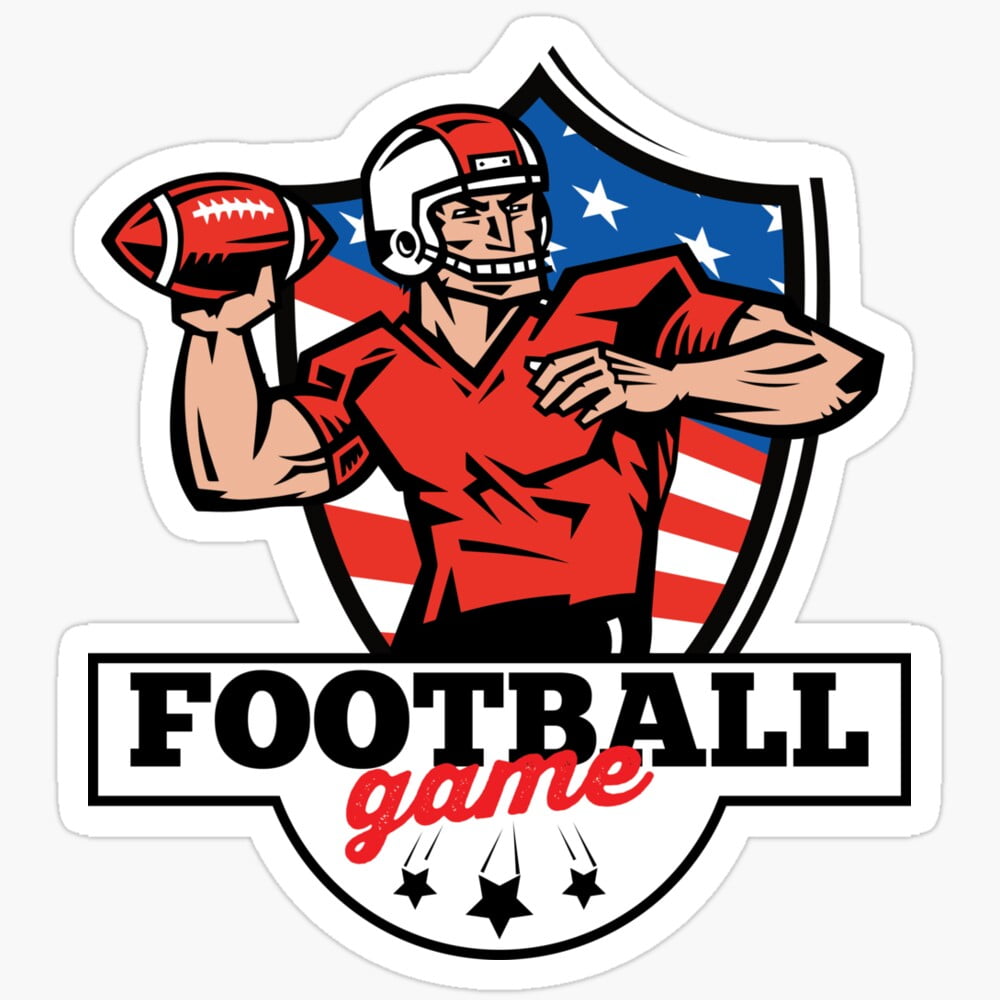 American Football Game Day Sticker Baseball Sticker, Football Sticker ...