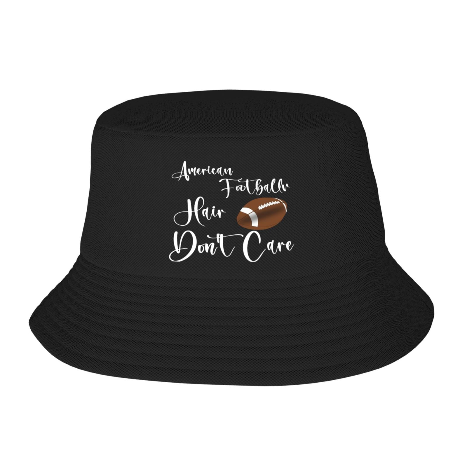 American Football Hair Don'T Care Bucket Hat For Womens And Mens ...