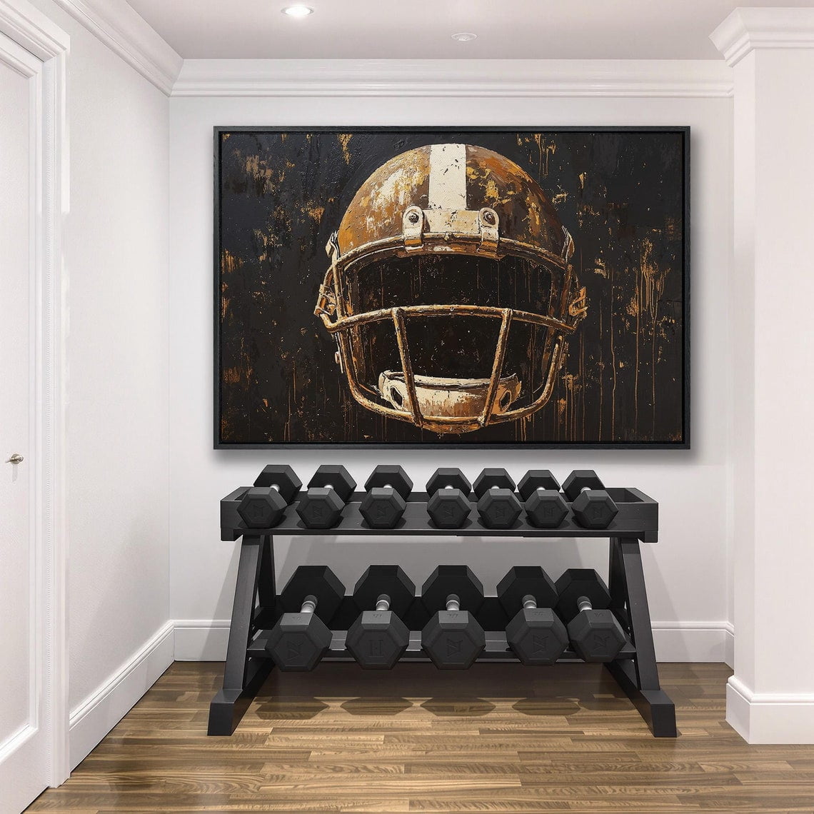 American Football Helmet Art, Masculine Poster, Sports Bar Wall Art ...