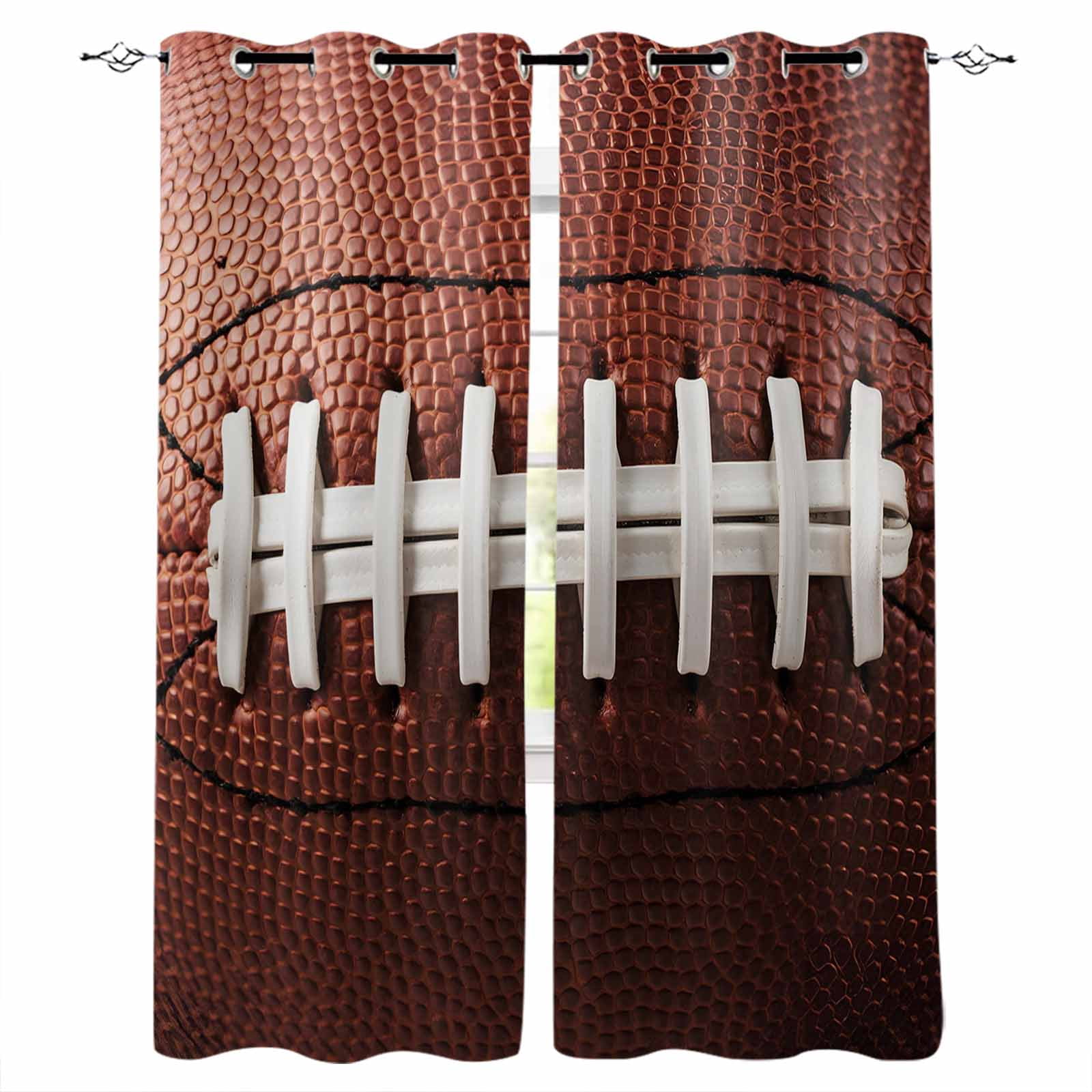 American Football Laces Blackout Curtains for Bedroom/Living Room ...