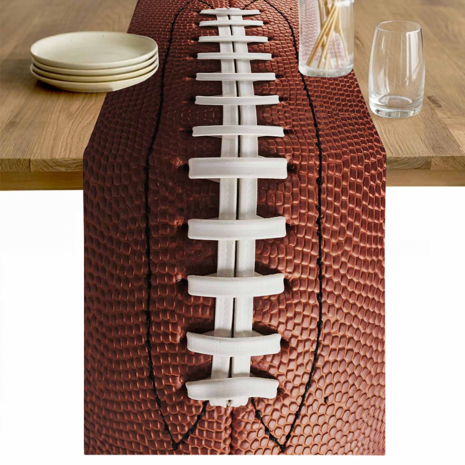 American Football Laces Table Runner - 48 Inch Long Classic Rugby ...