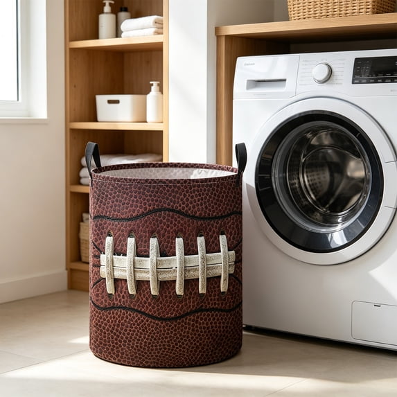American Football Laundry Basket, Sports Ball Dirty Clothes Laundry ...
