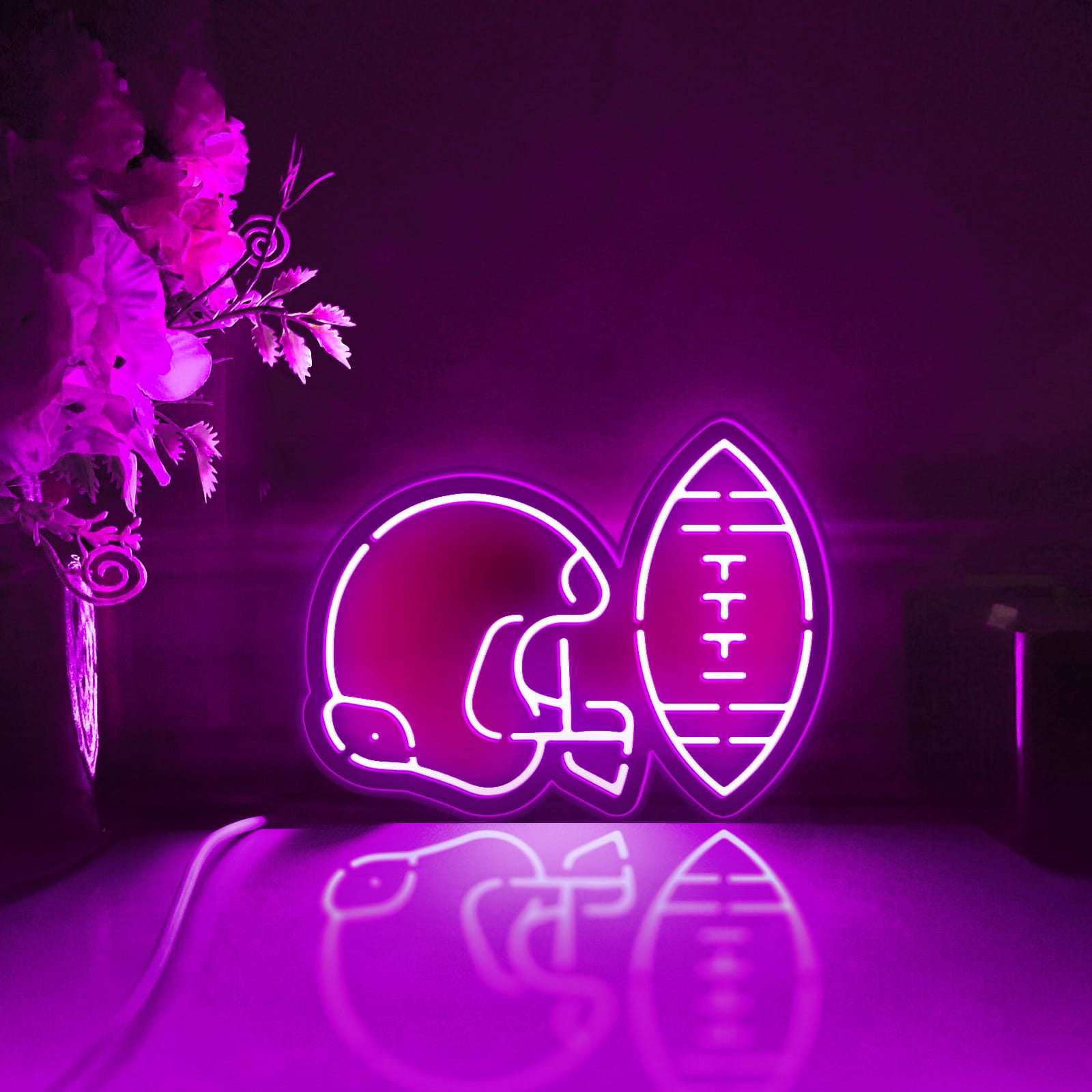 American Football Led Light Box, Dimmable Neon-Like Light Signs USB ...