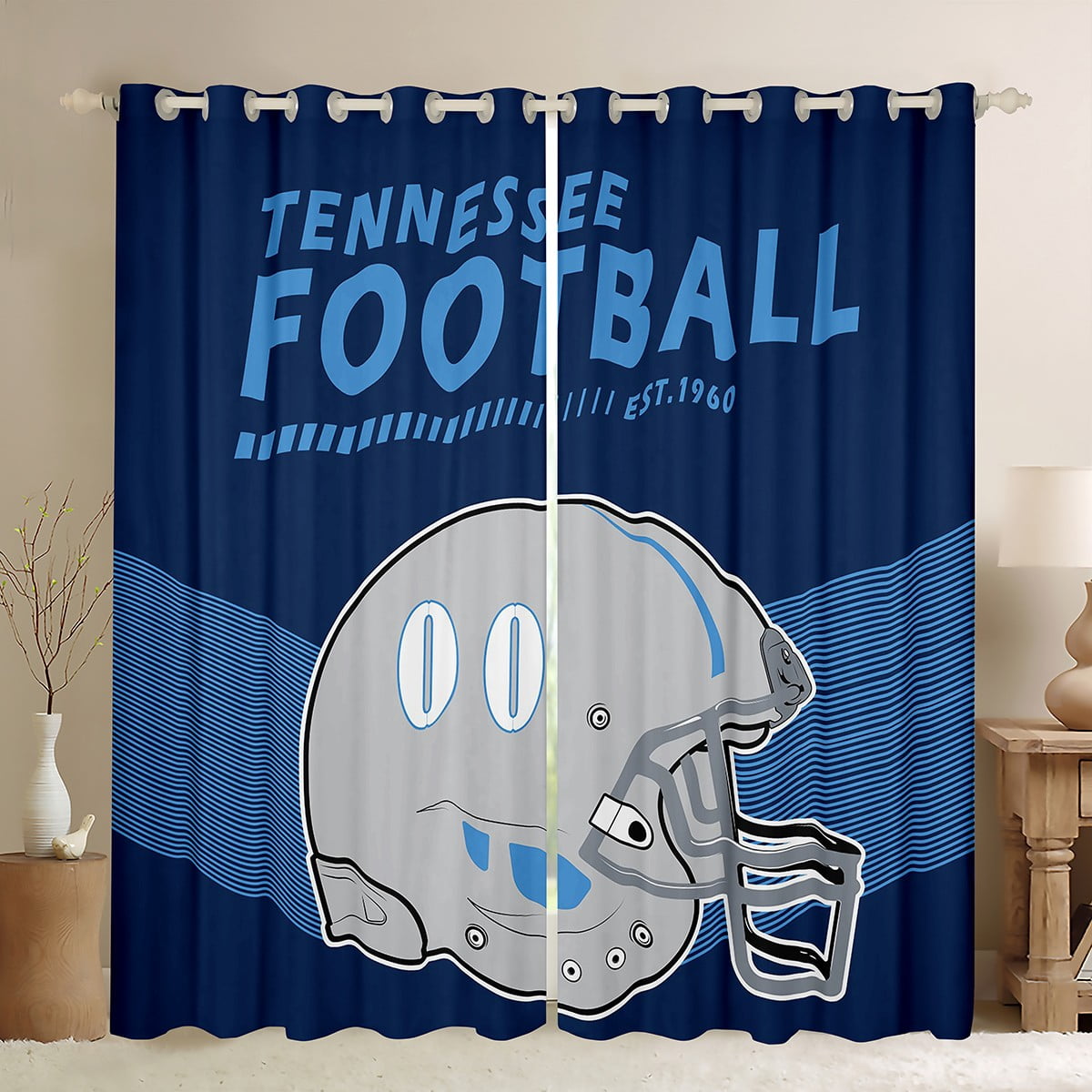 American Football Lover Curtains & Drapes Football Player Curtains ...