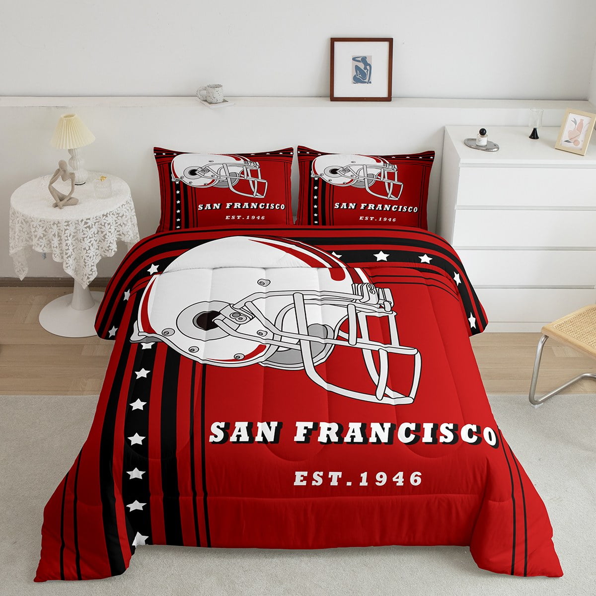 American Football Lovers Bedding Comforter Sets Football Sports Theme ...
