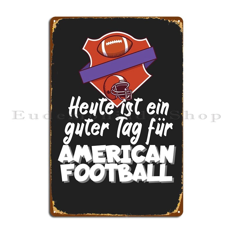 American Football Metal Sign Iron Wall Cave Club Plaques Party Tin Sign ...