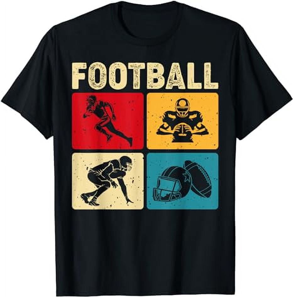 American Football Player Kids Boys Youth Football Sports T-Shirt ...