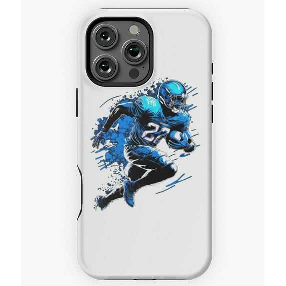 American Football Player Sports Fan Phone Case for iPhone 16 15 14 13 ...