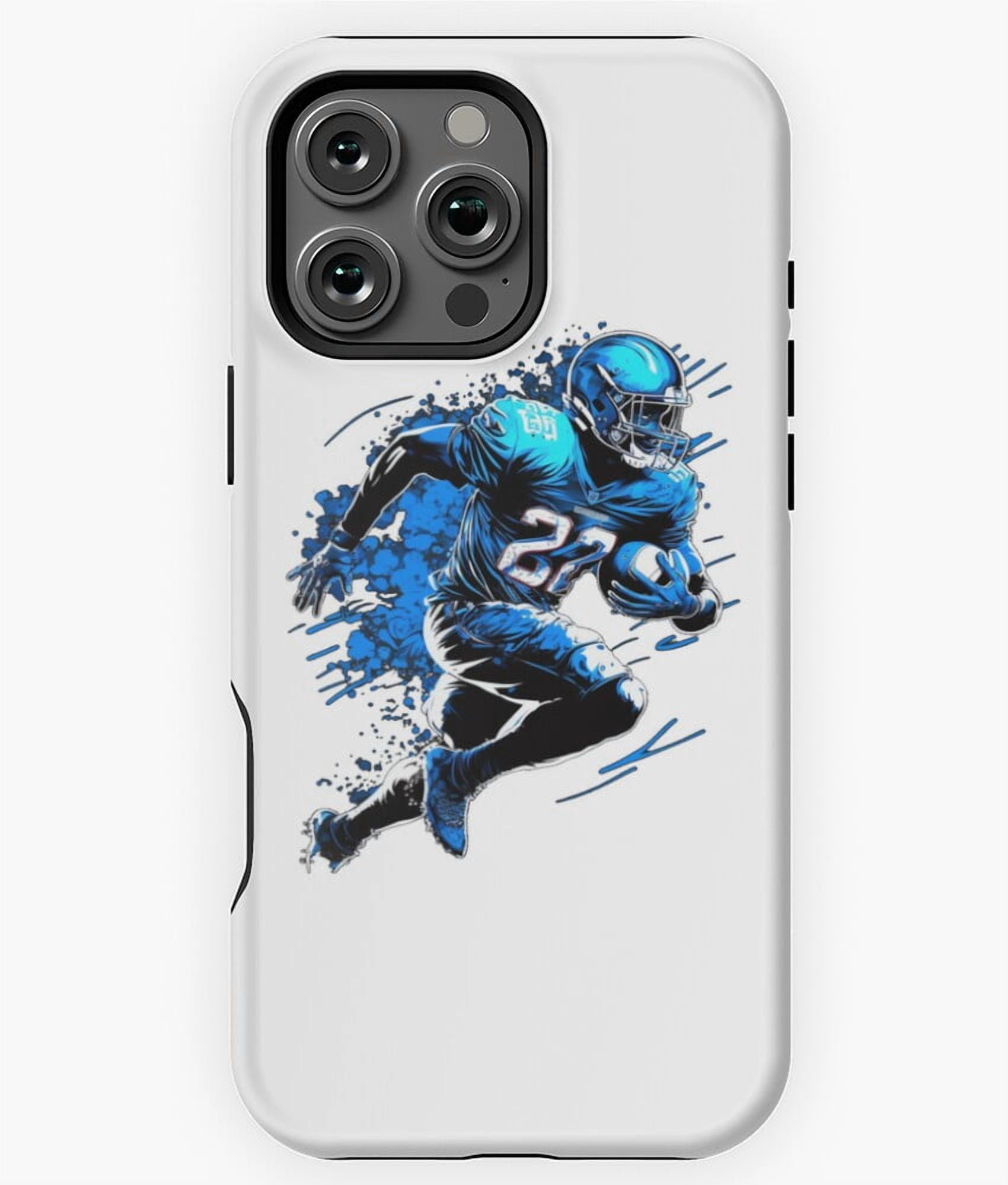 American Football Player Sports Fan Phone Case for iPhone 16 15 14 13 ...