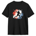 American Football Player Watercolor Silhouette Vintage Graphic Tee for ...