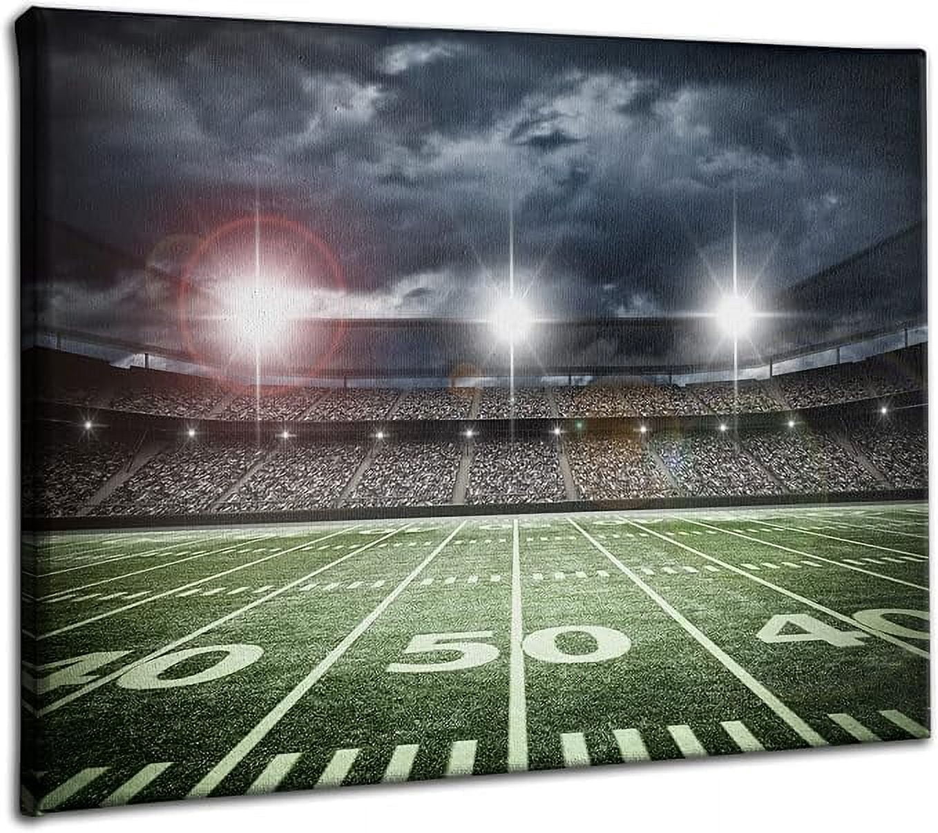 American Football Poster Football Room Decor Stadium Canvas Wall Art ...