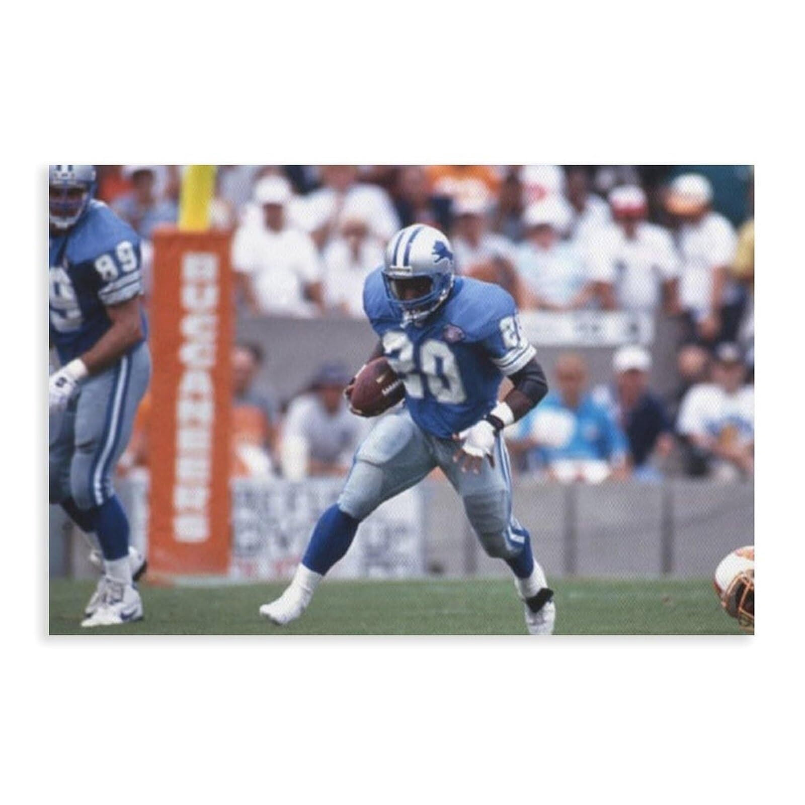 American Football Posters Barry Sanders Poster Sports Star97 Canvas ...