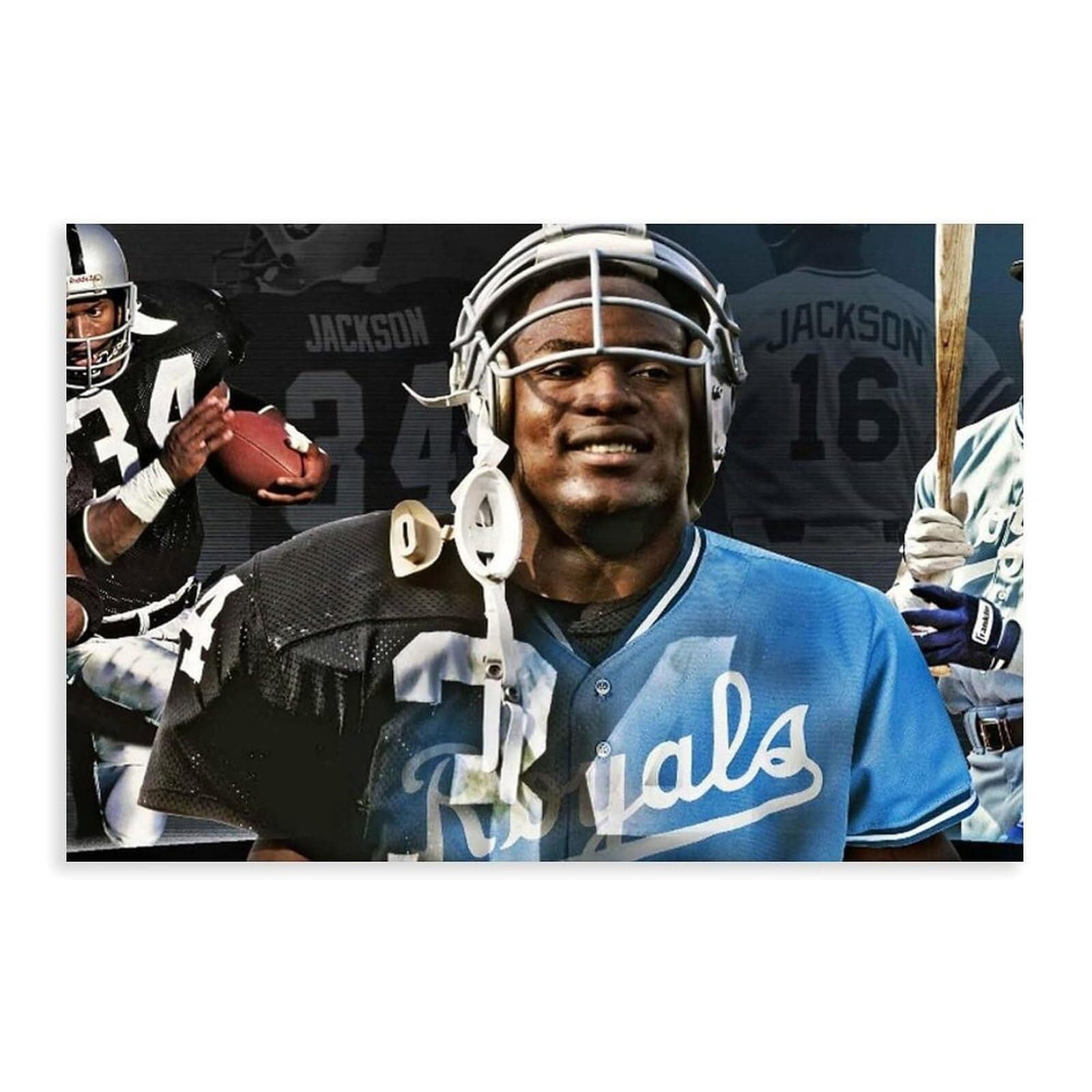 American Football Posters Bo Jackson Poster Sports Star63 Canvas Poster ...