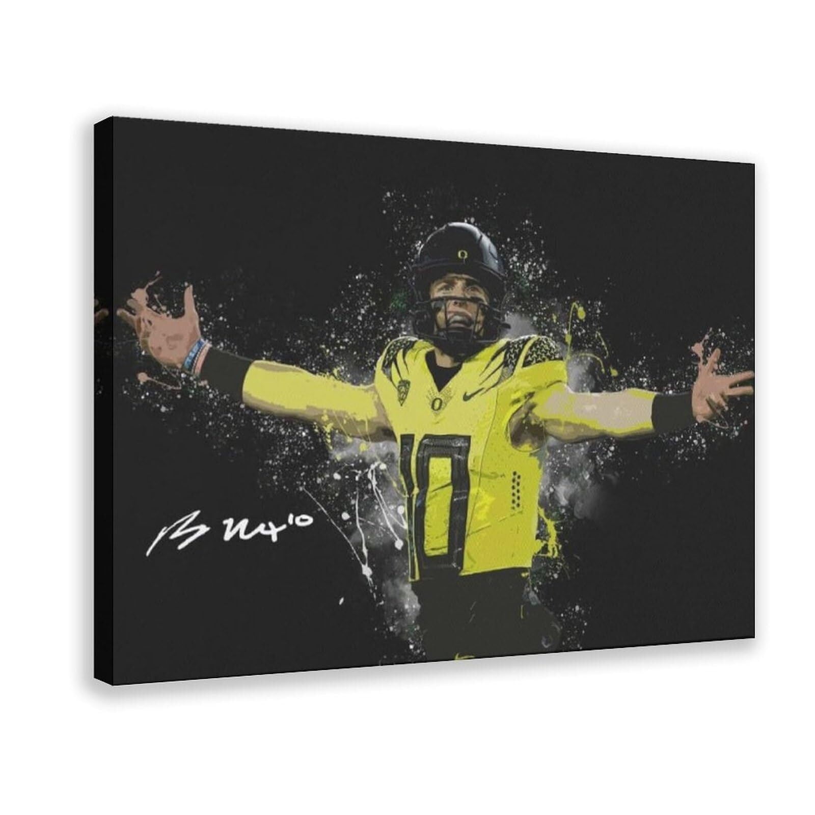 American Football Posters Bo Nix Poster Sports Star 16 Canvas Poster ...