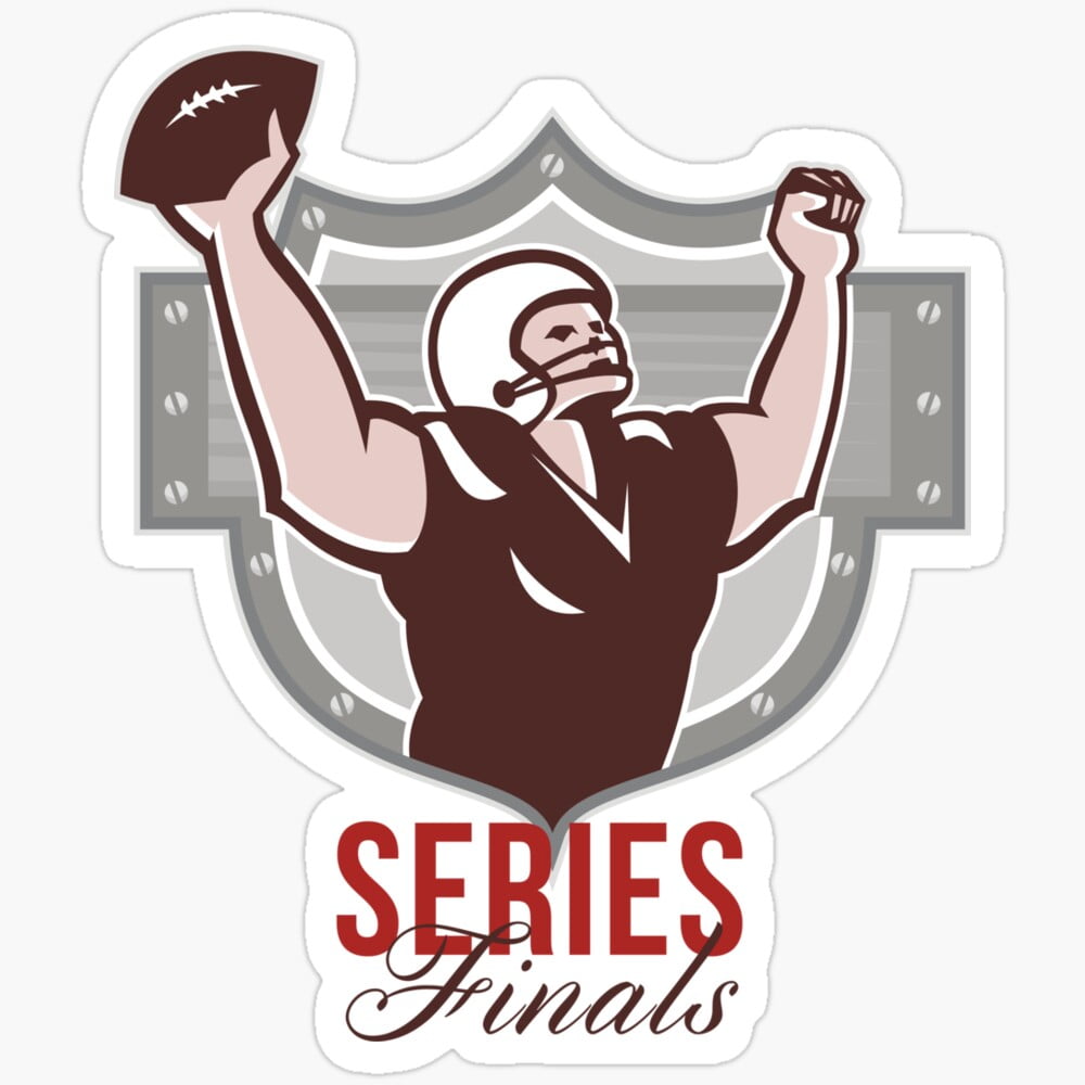 American Football Series Finals Retro Sticker Baseball Sticker ...