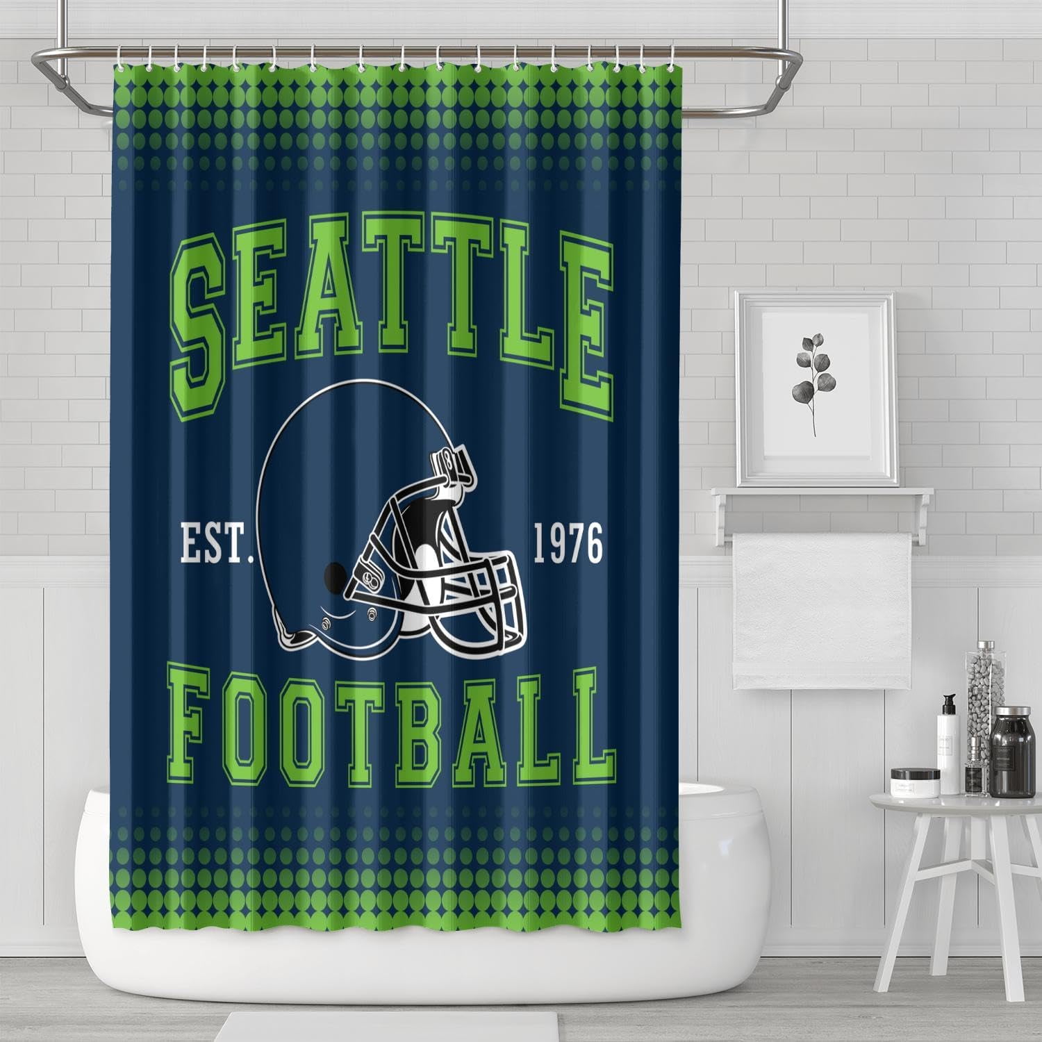 American Football Shower Curtain Rugby Shower Curtain American Football ...