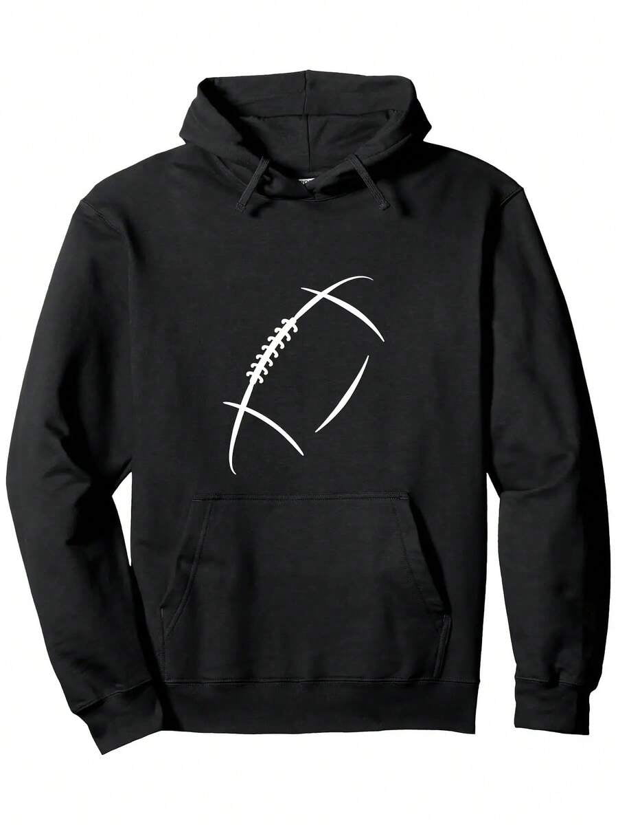 American Football Silhouette, Football Pullover Hoodie - 280g - Walmart.com