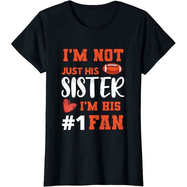 American Football Sister Football Fan Football Team Sports T-Shirt ...