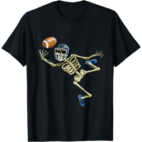 American Football Skeleton Men Men Football Fan Unisex S-5XL T-Shirt ...