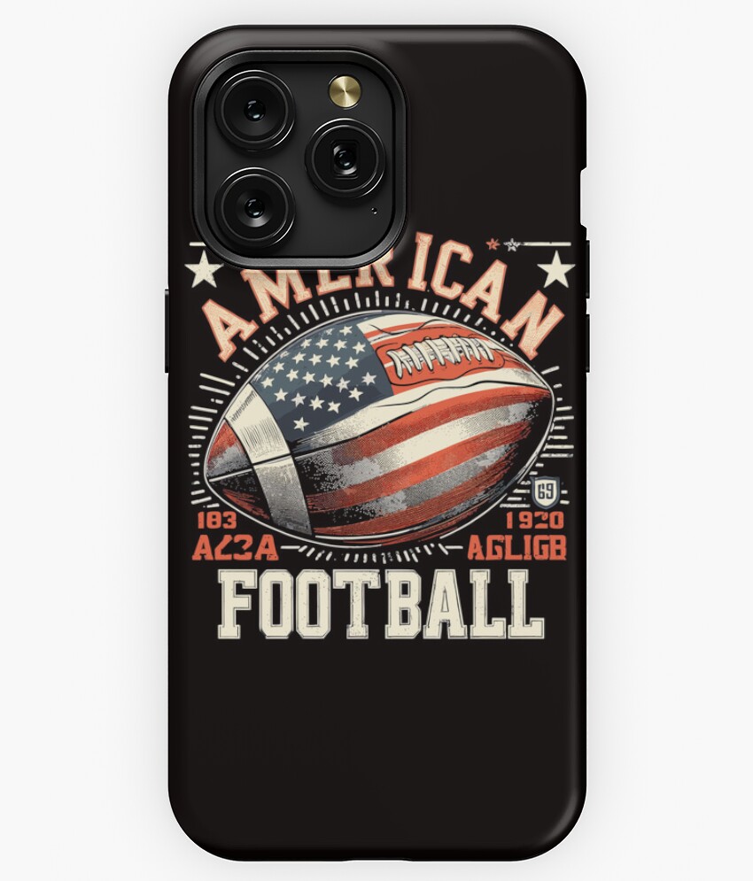 American Football Sports Player Silhouette Art A13662 Phone Case for ...