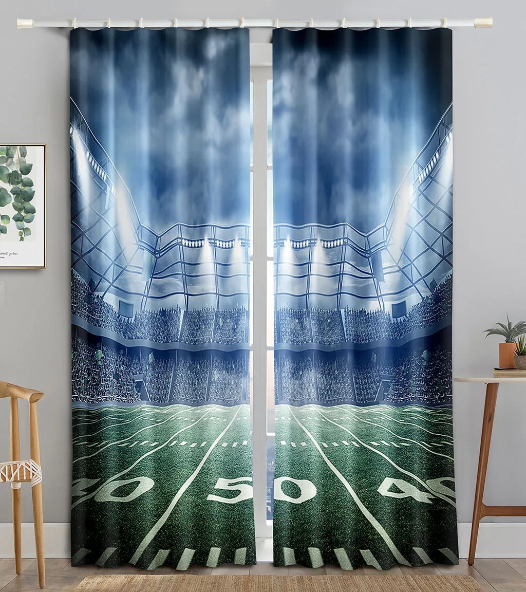 American Football Stadium Arena Night Spotlights Sky Bedroom Window ...