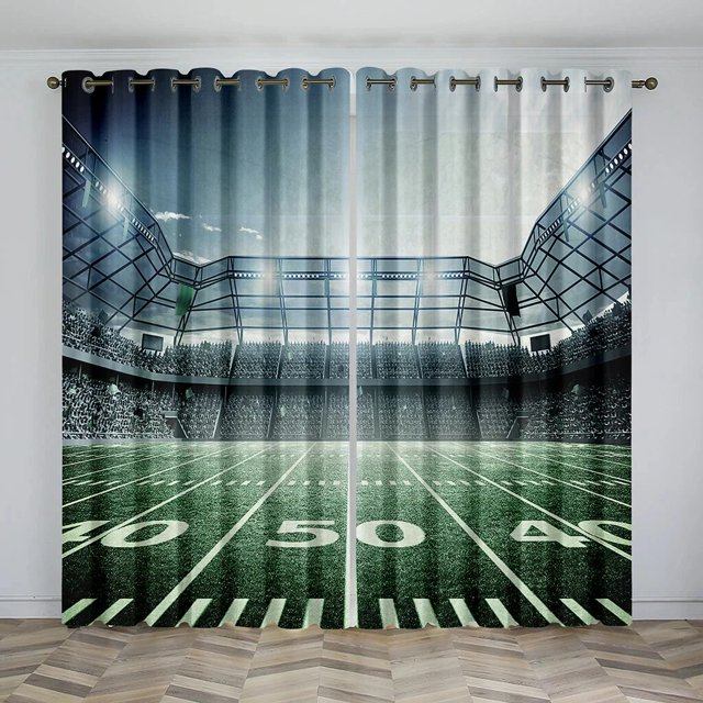 American Football Stadium Arena Night Spotlights Sky Bedroom Window ...