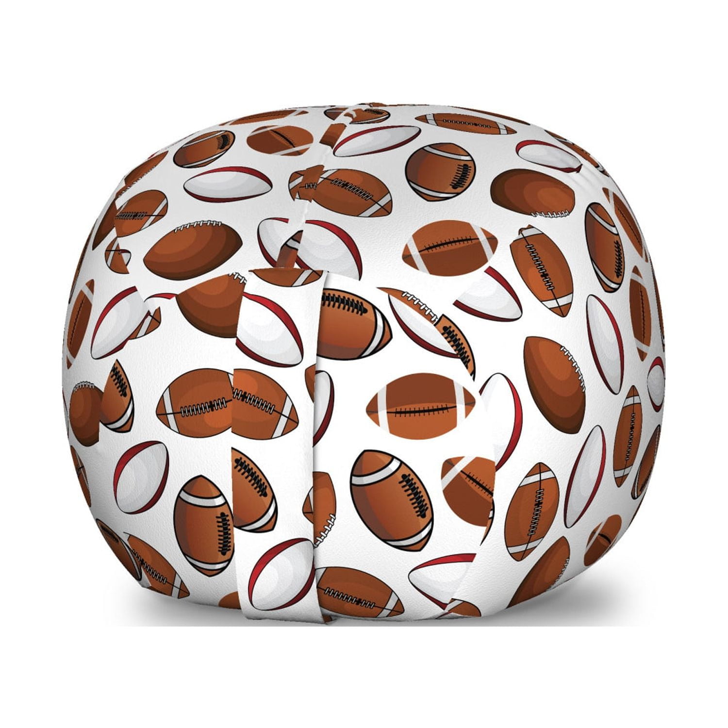 American Football Storage Toy Bag Chair, Classic Design Rugby Balls in ...